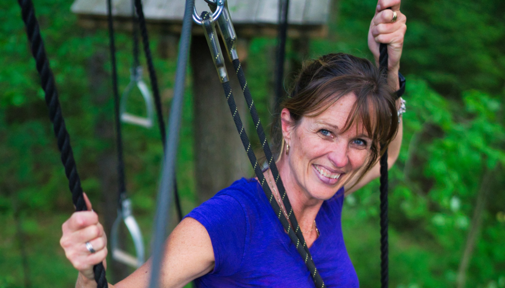 The aerial hebertism courses of the Parc du Domaine Vert Sheet